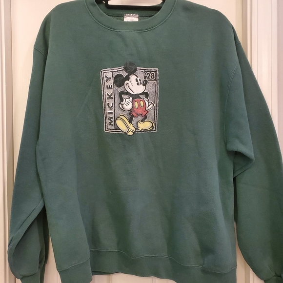 Disney | Tops | Vintage Disney Store Mickey Postage Stamp Sweatshirt ...